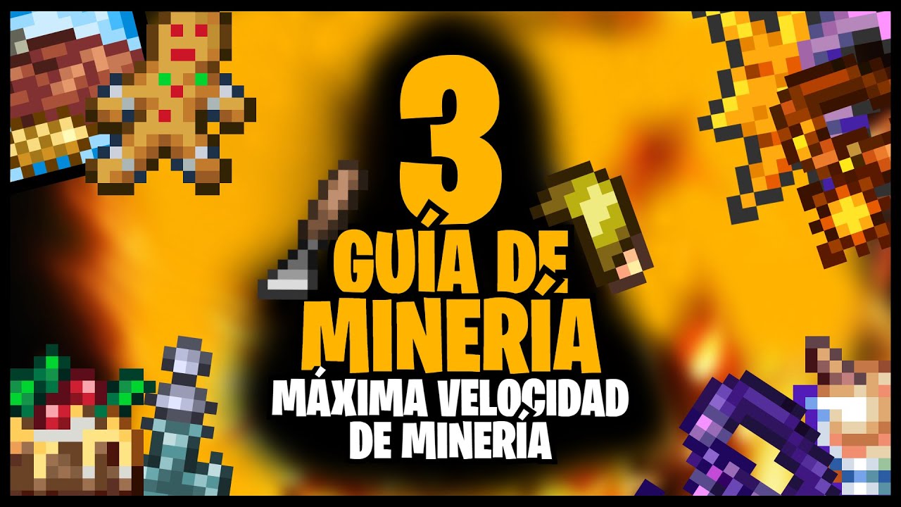 Máxima Velocidad de Minería - Terraria - Guía de Minería Parte 3 - YouTube