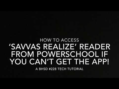 How to Access the Savvas Realize Reader in PowerSchool - YouTube