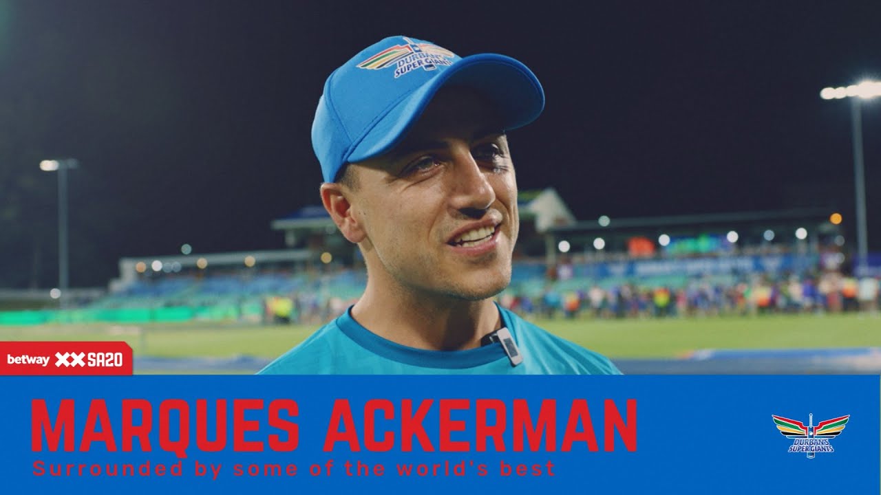 Marques Ackerman, Durban's Super Giants | DSGvPC Post-match interview ...
