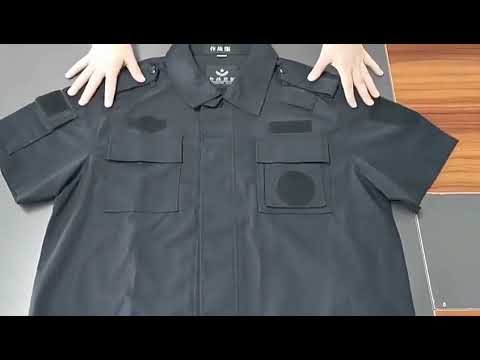 Black Security Uniform Overview | Summer Short Sleeve Shirt & Pants Set