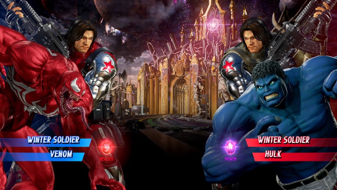 Winter Soldier & Venom Vs Winter Soldier & Hulk [Very Hard]AI Marvel vs ...