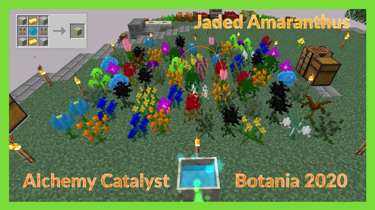 Botania 2020 Catalítico! Alchemy Catalyst GoG! Flor Jaded Amaranthus! Garden of Glass en Español ...