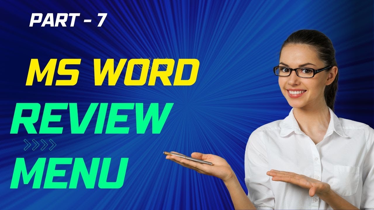 MS Word Review Menuकी हिन्‍दी में पूरी जानकारी I Review Menu in MS Word ...