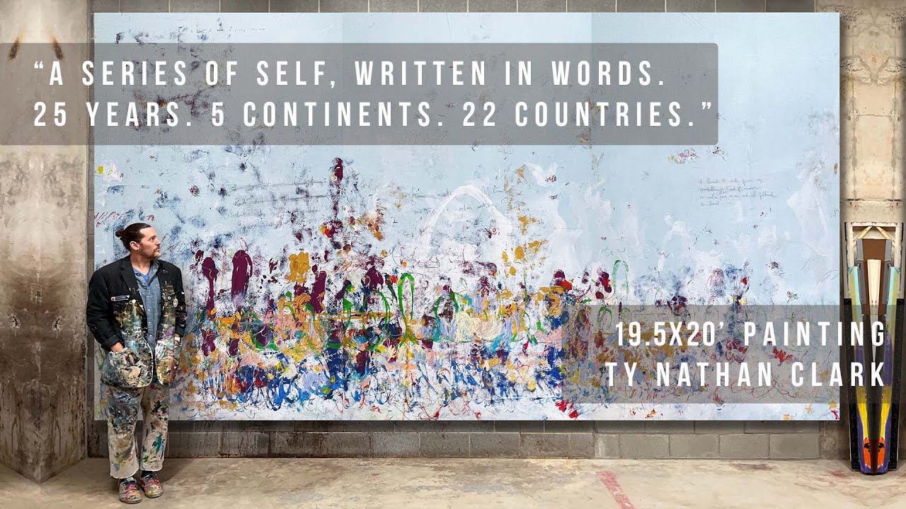 Abstract Painting: 19 Foot Abstract Painting :Artist Ty Nathan Clark ...