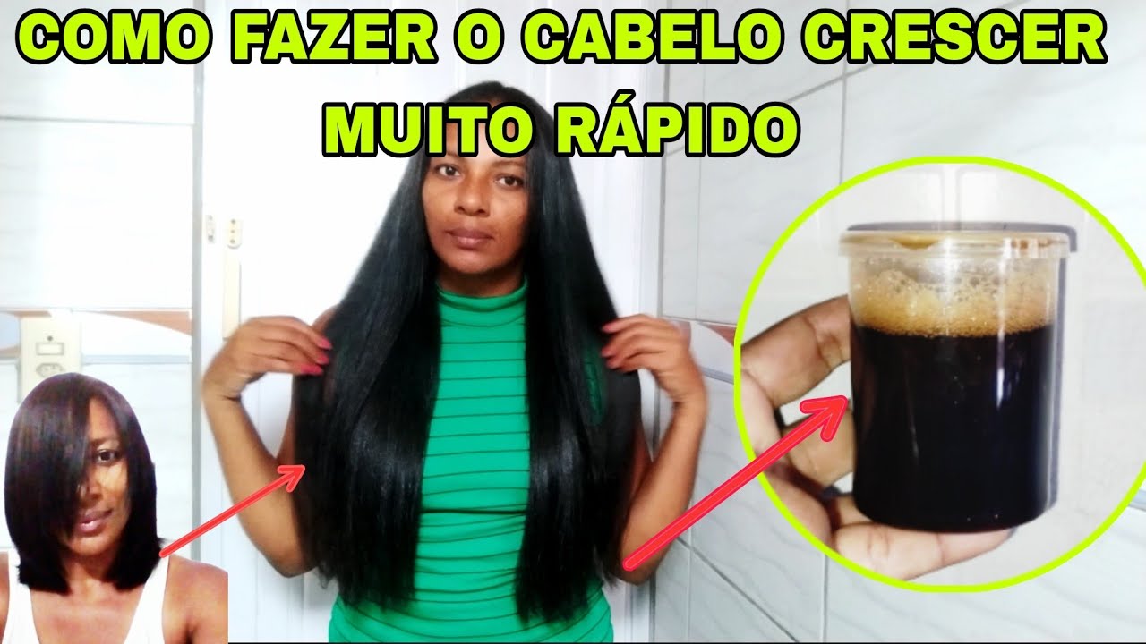 COMO FAZER O CABELO CRESCER MUITO RÁPIDO! COMBATE A QUEDA CAPILAR ...