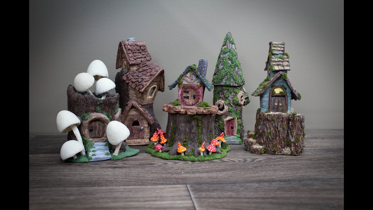 5 Best DIY Fairy Houses | Miniature Houses - YouTube