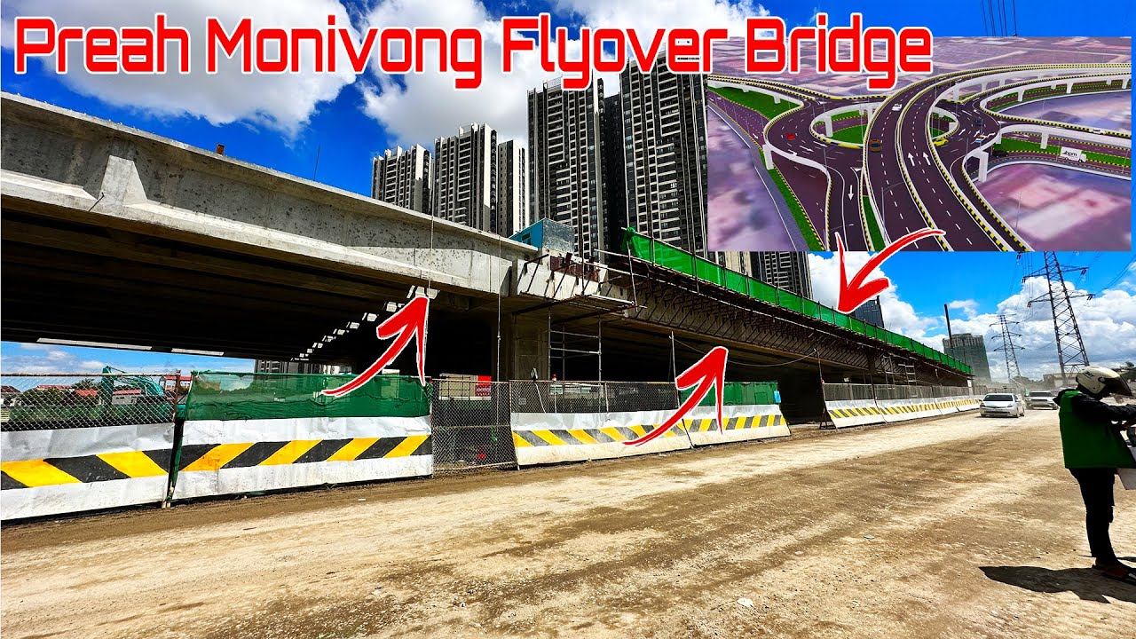 4K 267 day left Of 7th Flyover Preah Monivong Bridge Contruction Update ...