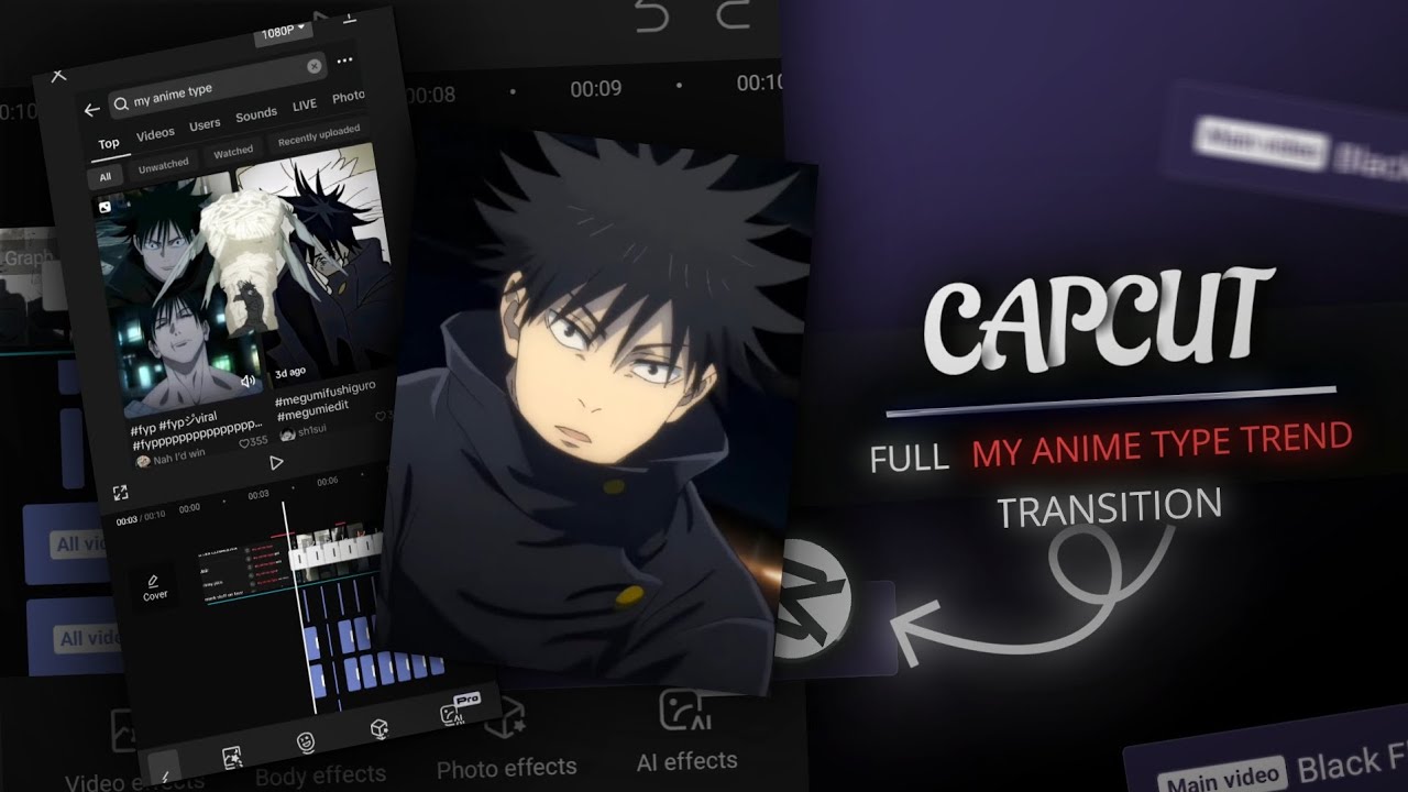 Capcut Full My anime type Trend Edit Transition | CapCut Tutorial - YouTube