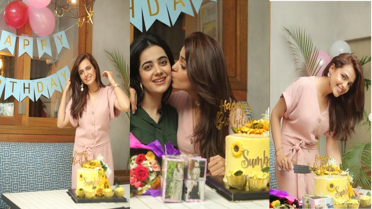Sumbul Iqbal Khan celebrating her birthday - YouTube