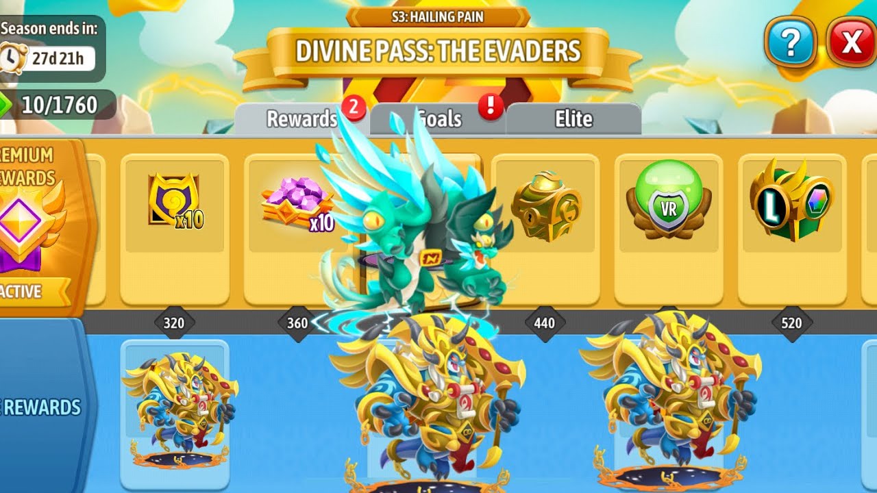 Elite Pass Hailing Evader Dragon + Arena Master Ice - YouTube