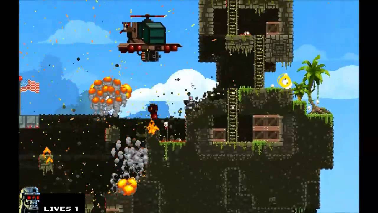 Broforce! Helicopter Boss Speedrun [49.83] - YouTube