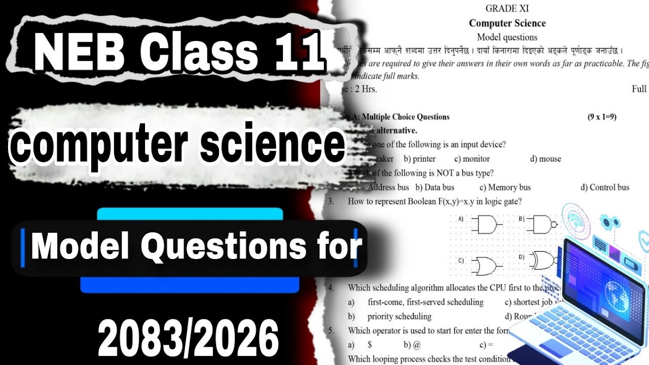 NEB Class 11 Computer Science Model Questions Paper for Practice 2026/ ...