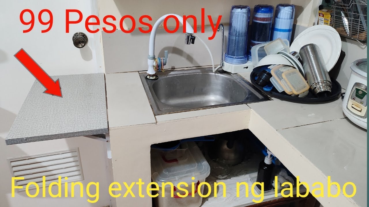 Folding Kitchen Countertop Extension/Folding na countertop ng Lababo ...