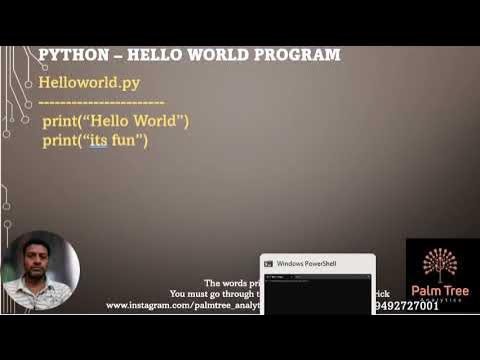 Python-03. TOM Python Hello World Program - YouTube