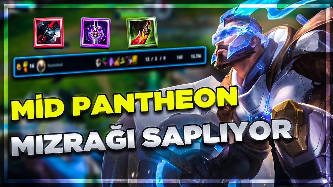 Mid Pantheon Mızrağı Saplıyor - LoL - YouTube