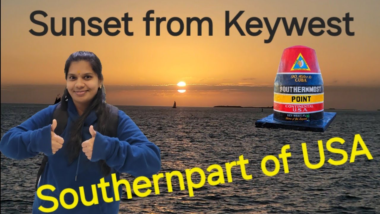 Beautiful Sunset from Southernmost Point of USA (Keywest) # - YouTube