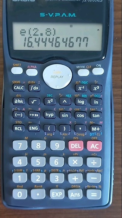exponents value e^× in scientific calculator #exponents #exp # ...