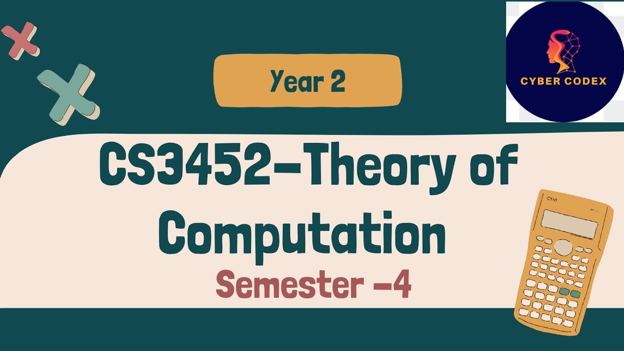 CS3452 Theory of Computation | Important Topics for Exams | Anna University | Cyber Codex - YouTube