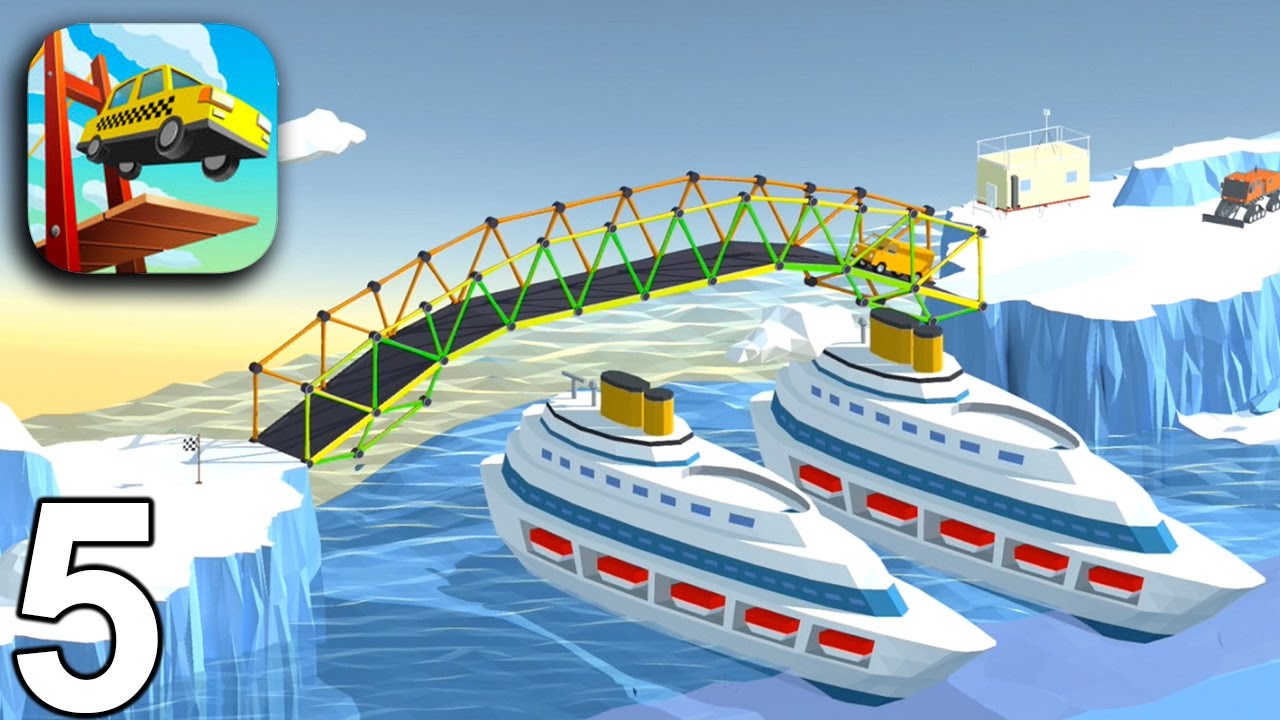 BUILD A BRIDGE Gameplay - Levels 21 22 23 24 25 (iOS Android) - YouTube