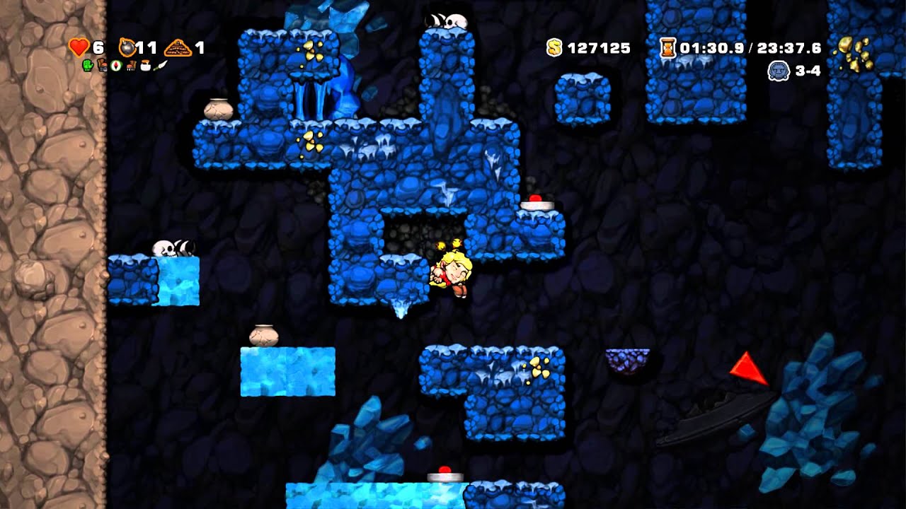 Spelunky - Knifing the Aliens - YouTube