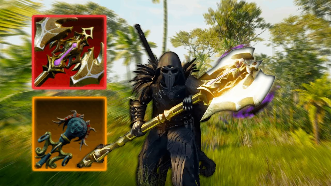 Fire Staff & Abyss Great Axe PvP Build/Gameplay - New World: Aeternum ...
