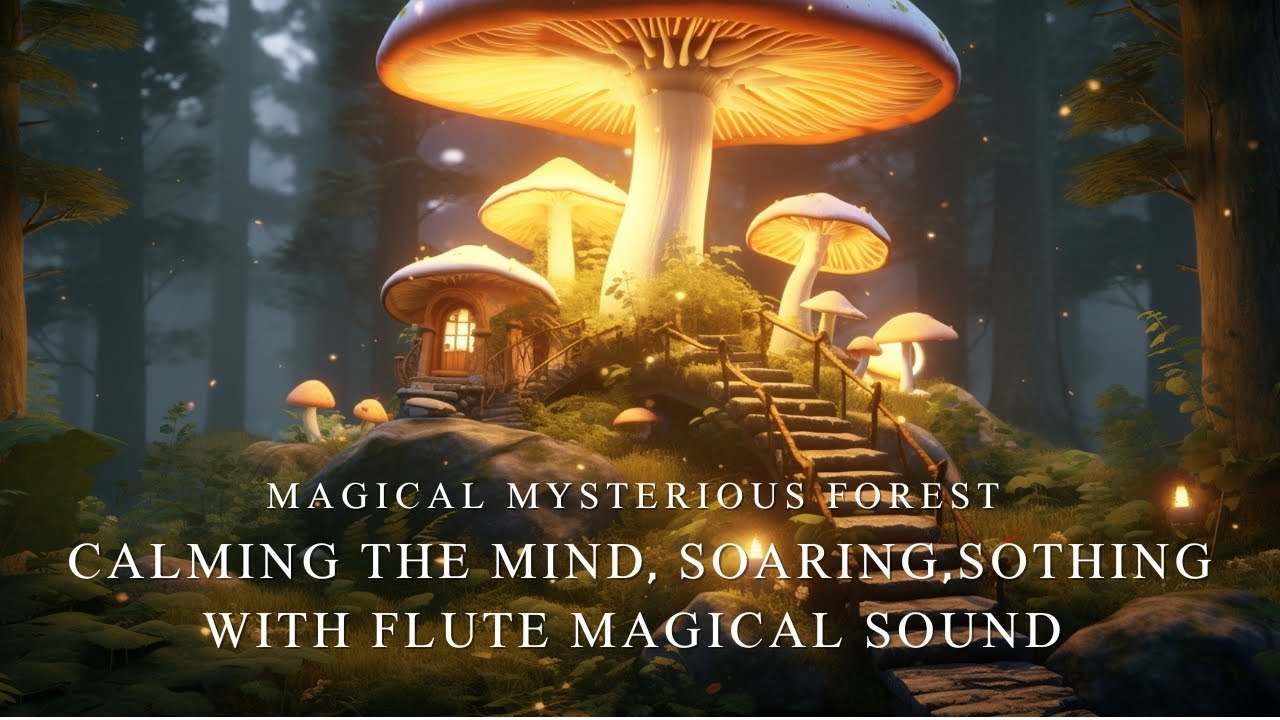 Magical Mysterious Forest | Calming The Mind, Soaring, Soothing with Flute Magical Sound - YouTube