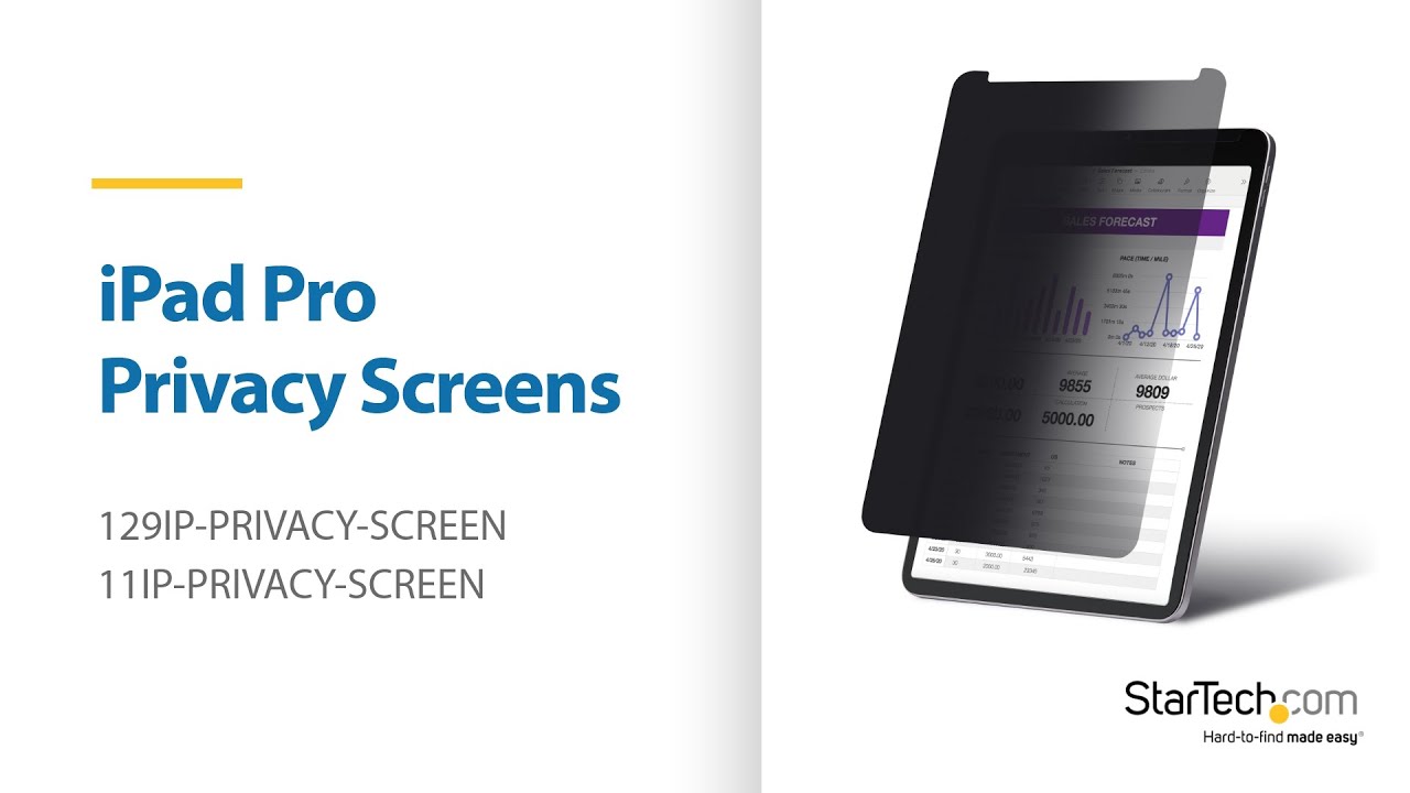 iPad Pro Privacy Screens | StarTech.com - YouTube