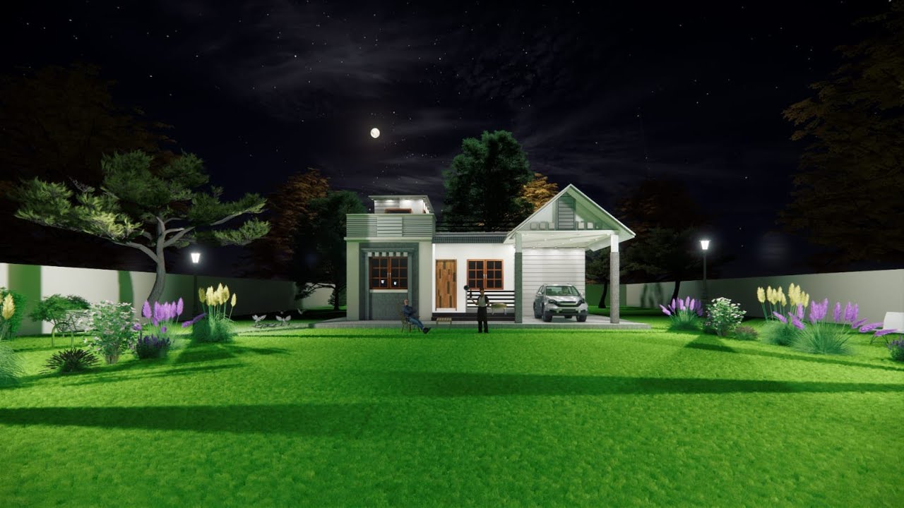 35 x 45 Single Floor House Front Elevation /Simple Ghar / 3 BHK Ghar Ka ...