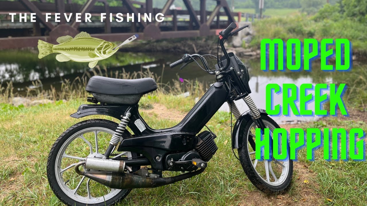 Moped Creek Hopping - Fishing Western Maryland (Amazing!!!) - YouTube