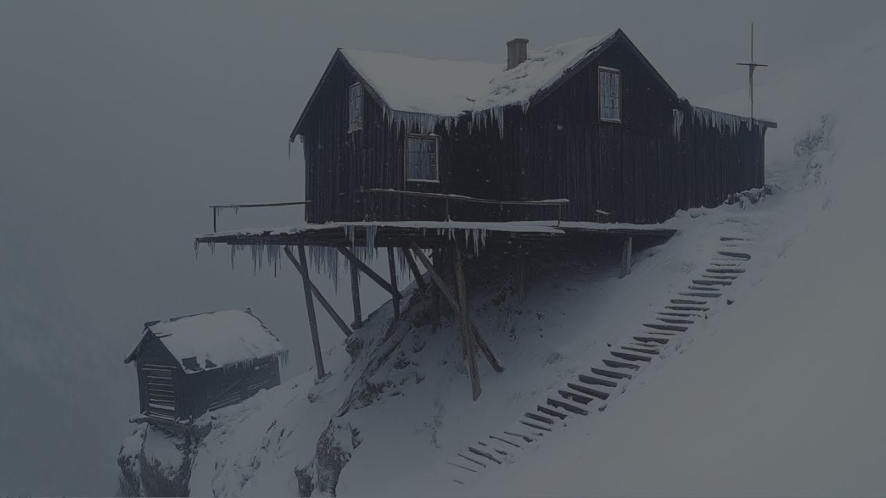 Forgotten Shack in a Winter Storm | Snow Blizzard and Wind Sounds for ...