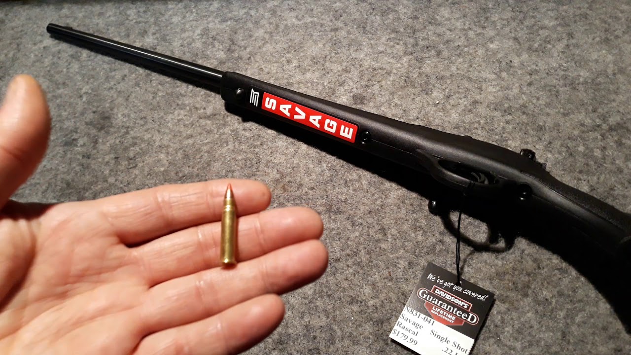 소총 리뷰 : Savage Model Rascal .22 S,L, & LR 로린이용 단발짜리 소총 - YouTube