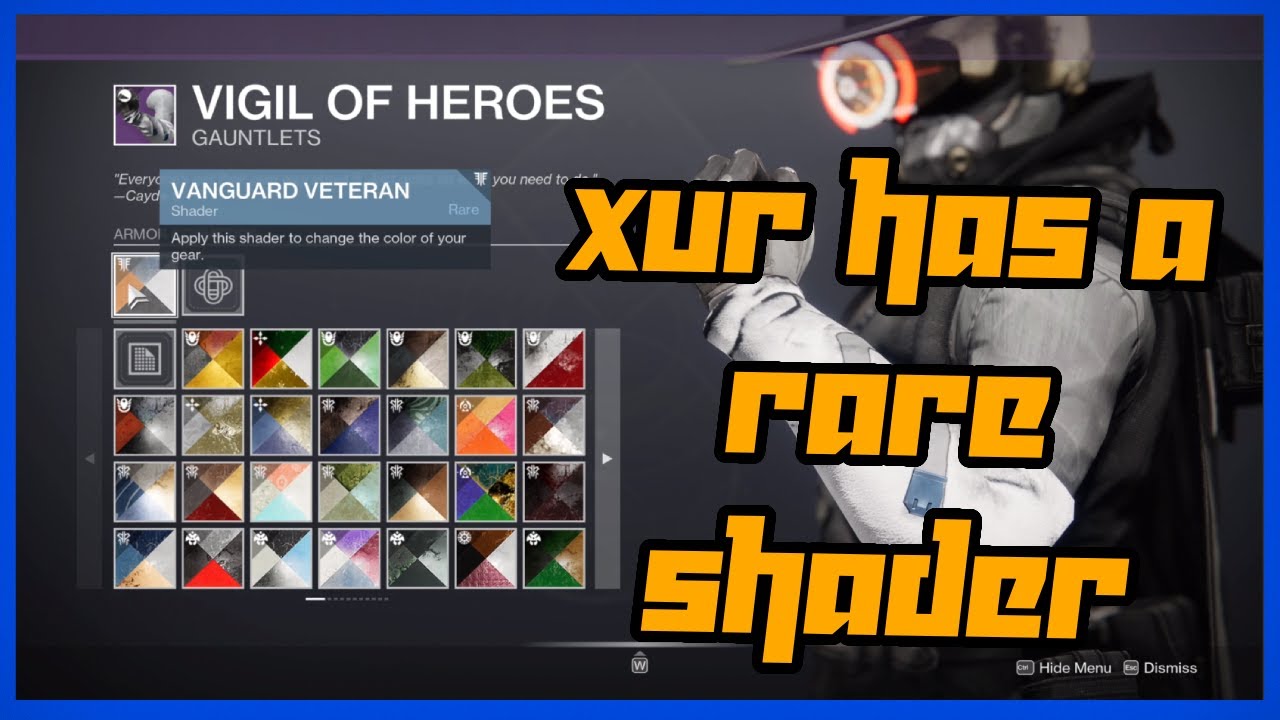 Xur Has A Rare Forsaken Shader - Destiny 2 - YouTube