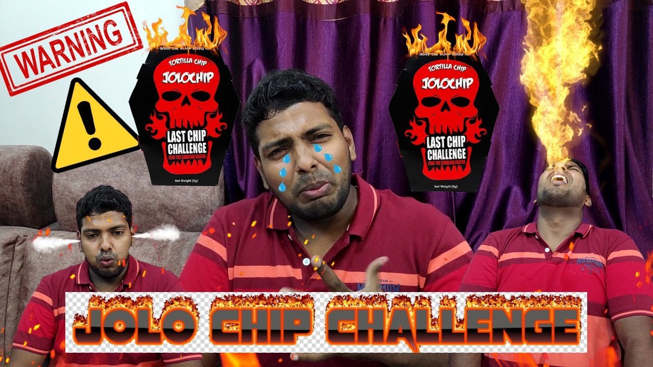 WORLD'S HOTTEST JOLO CHIP EATING CHALLENGE | ONE CHIP CHALLENGE | LAST ...