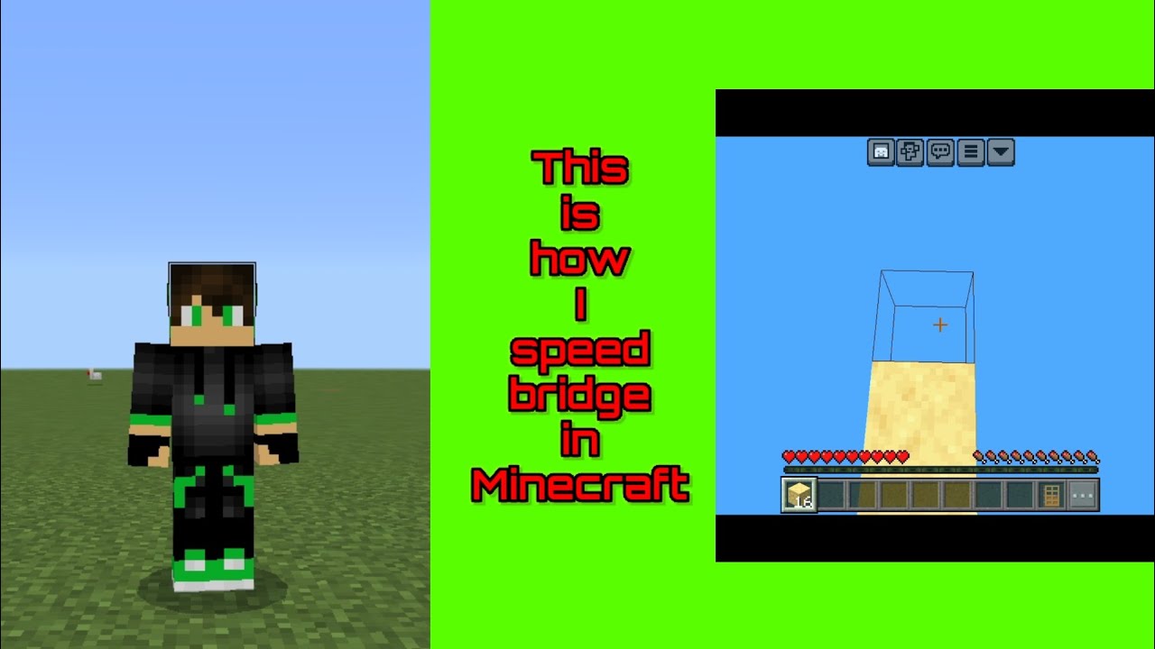 This is how I speed bridge in Minecraft.@AnamikaSinha-it2vn #minecraft ...