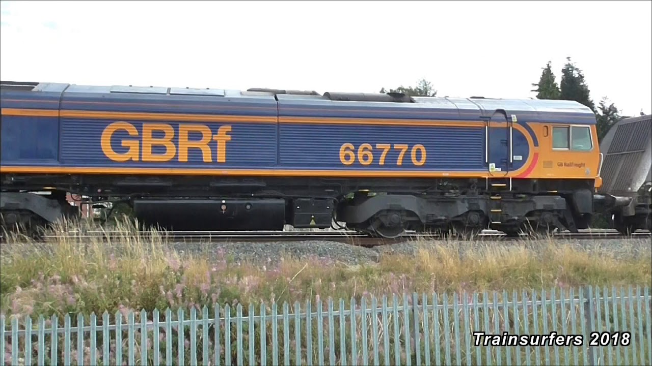 GBRf Class 66 No. 66770 on 6J56 Peak Forest - Salford Hope Street on 7. ...