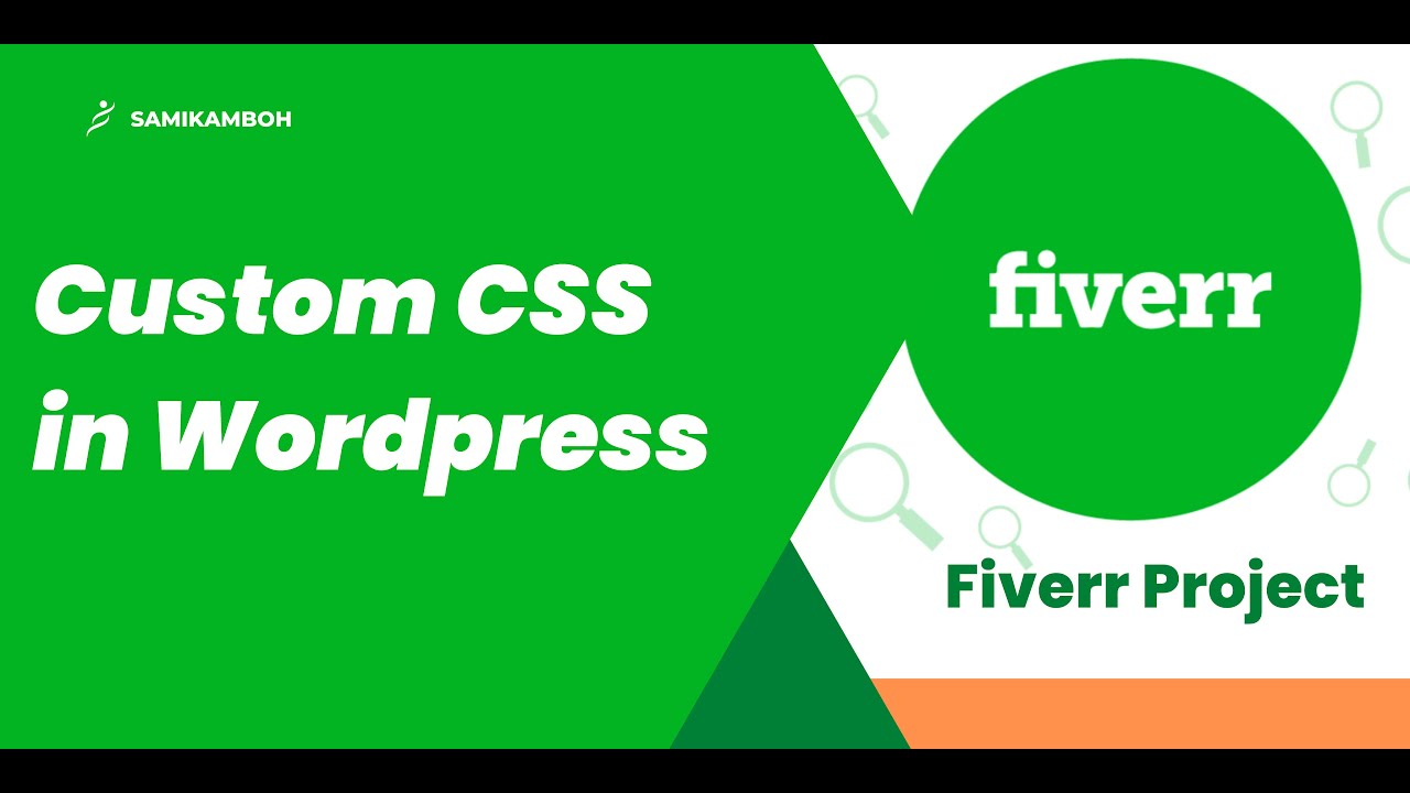 How To Add Custom Css In Wordpress Working On Fiverrs Project Youtube