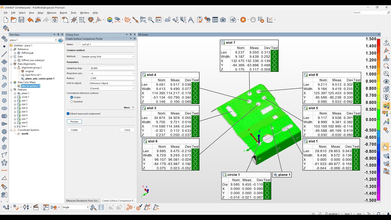 Polyworks comparision SIL & Point Clouds - YouTube
