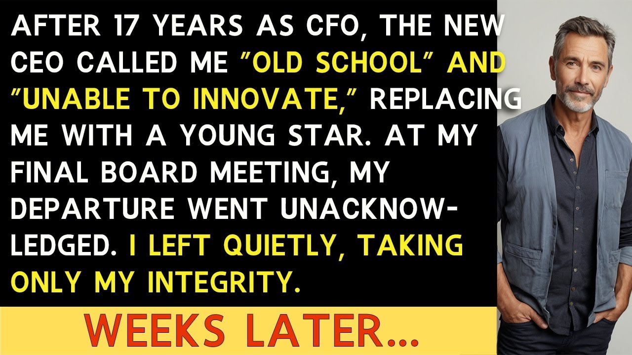 New CEO Called Me Too Old School And Replaced Me As CFO; I Left Quietly ...