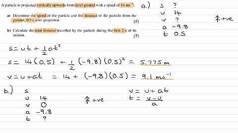 Constant Acceleration Exam Questions - A Level Maths - Edexcel Mechanics Year 1 - YouTube