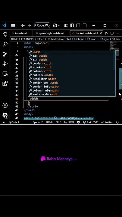 Glowing Music Visualizer | Neon Bars & Animation using HTML & CSS #code #cssanimation # ...