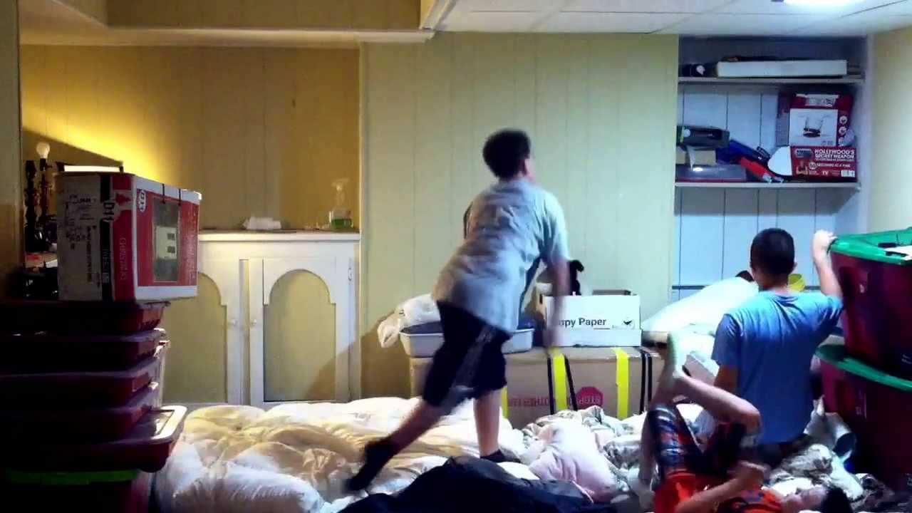 Basement wrestling part 1 - YouTube