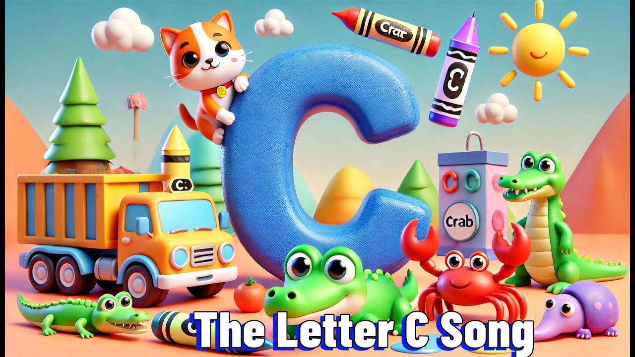 The Letter C Song | Fun Alphabet Learning for Kids | Car, Cat ...