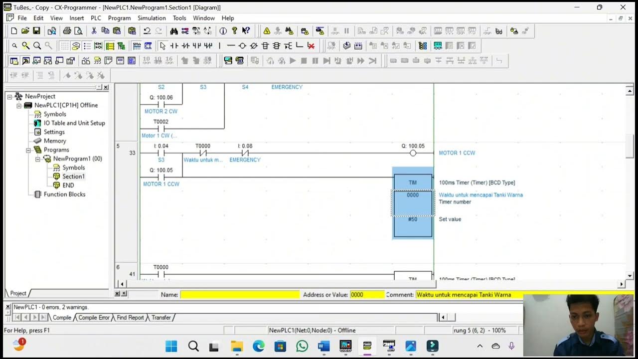 TUBES PLC - HMI PEWARNAAN BARANG DENGAN CX PROGRAMMER DAN CX DEESIGNER ...