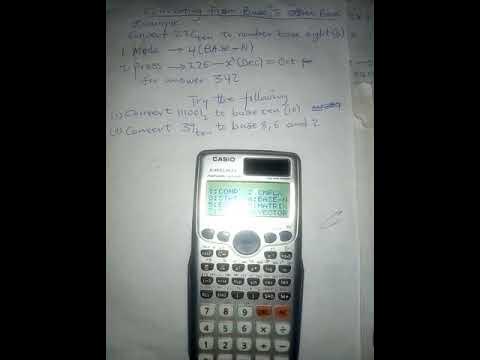 Converting from base 10 to other bases using calculator - YouTube