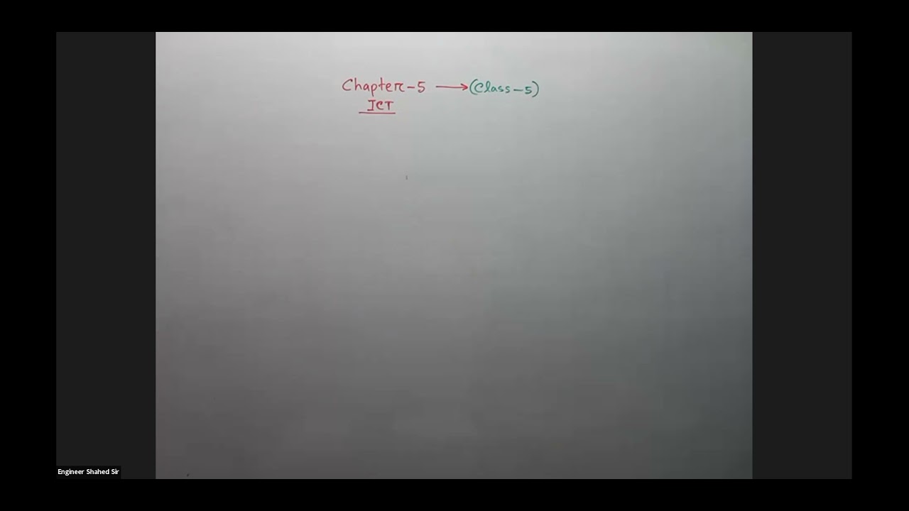 Hsc Ictchapter 5 Class 5 Youtube