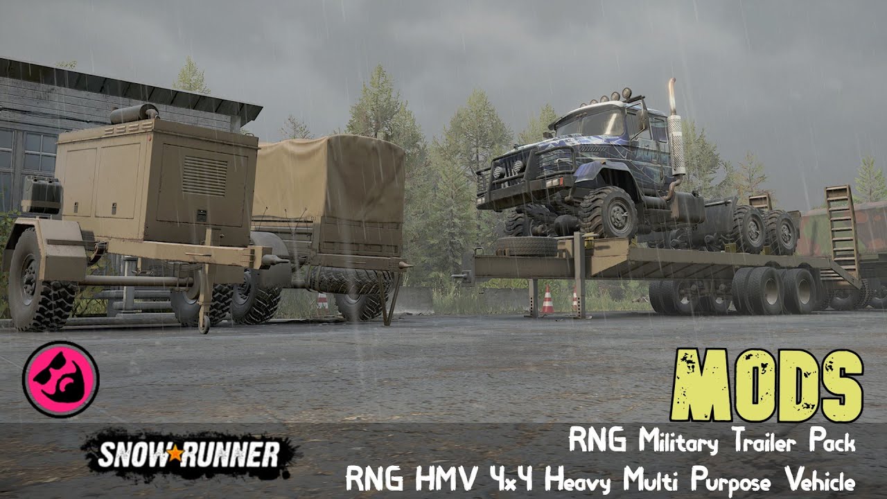 SnowRunner | RNG Military Trailer Pack | RNG HMV 4x4 | Mods | xbox ...