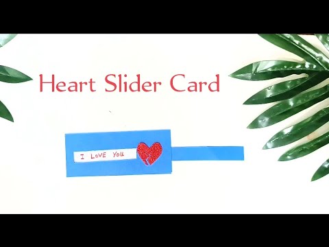 How to make a Heart Slider Card for Loved Ones | Best for Valentine day ...