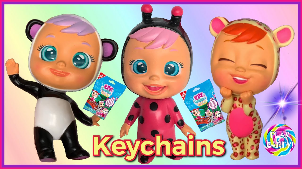 BRAND NEW!! Cry Babies Magic Tears Keychains!!!! Lady 🐞 Pandy 🐼 Lea 🐆 ...