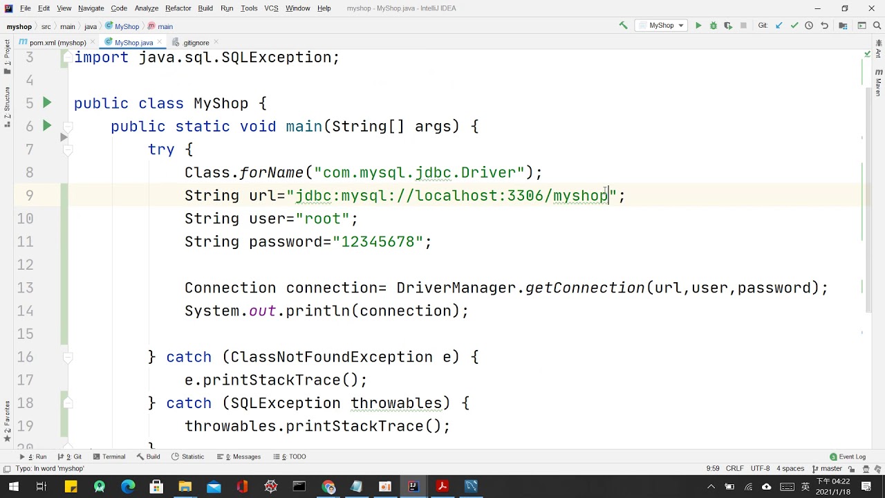 Java JDBC 連結Mysql方式(2) - YouTube