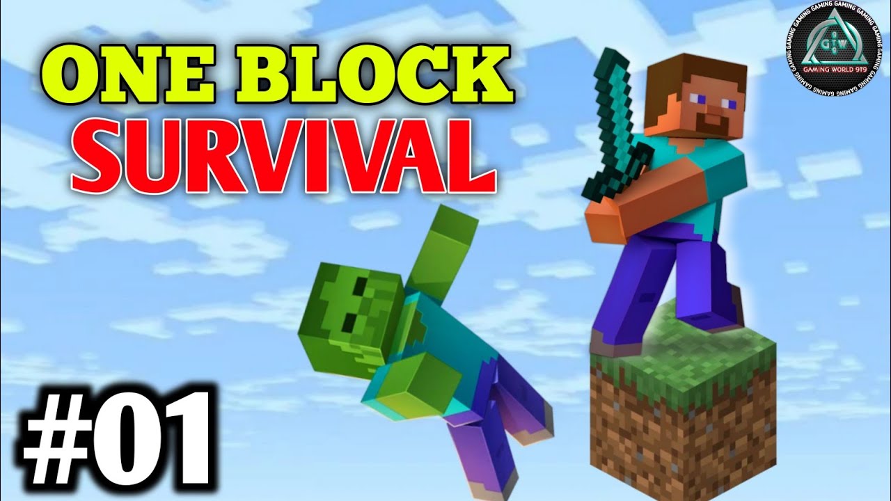 I Survived A One Block Minecraft Challenge! - YouTube